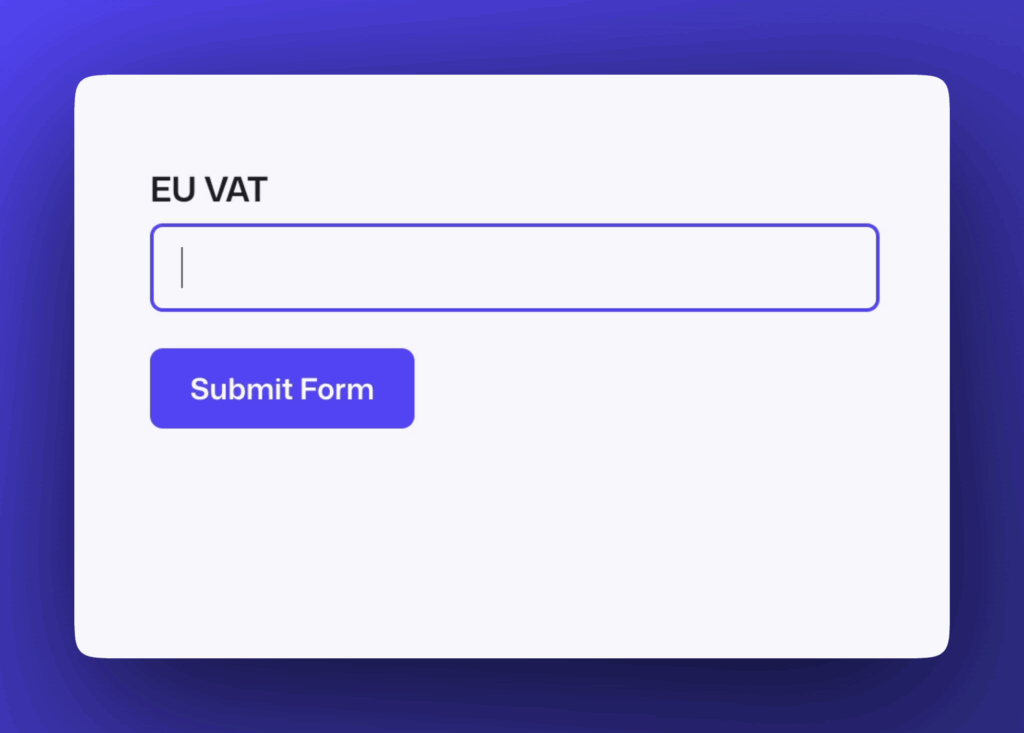 EU VAT (Business number) | Form Enhancer